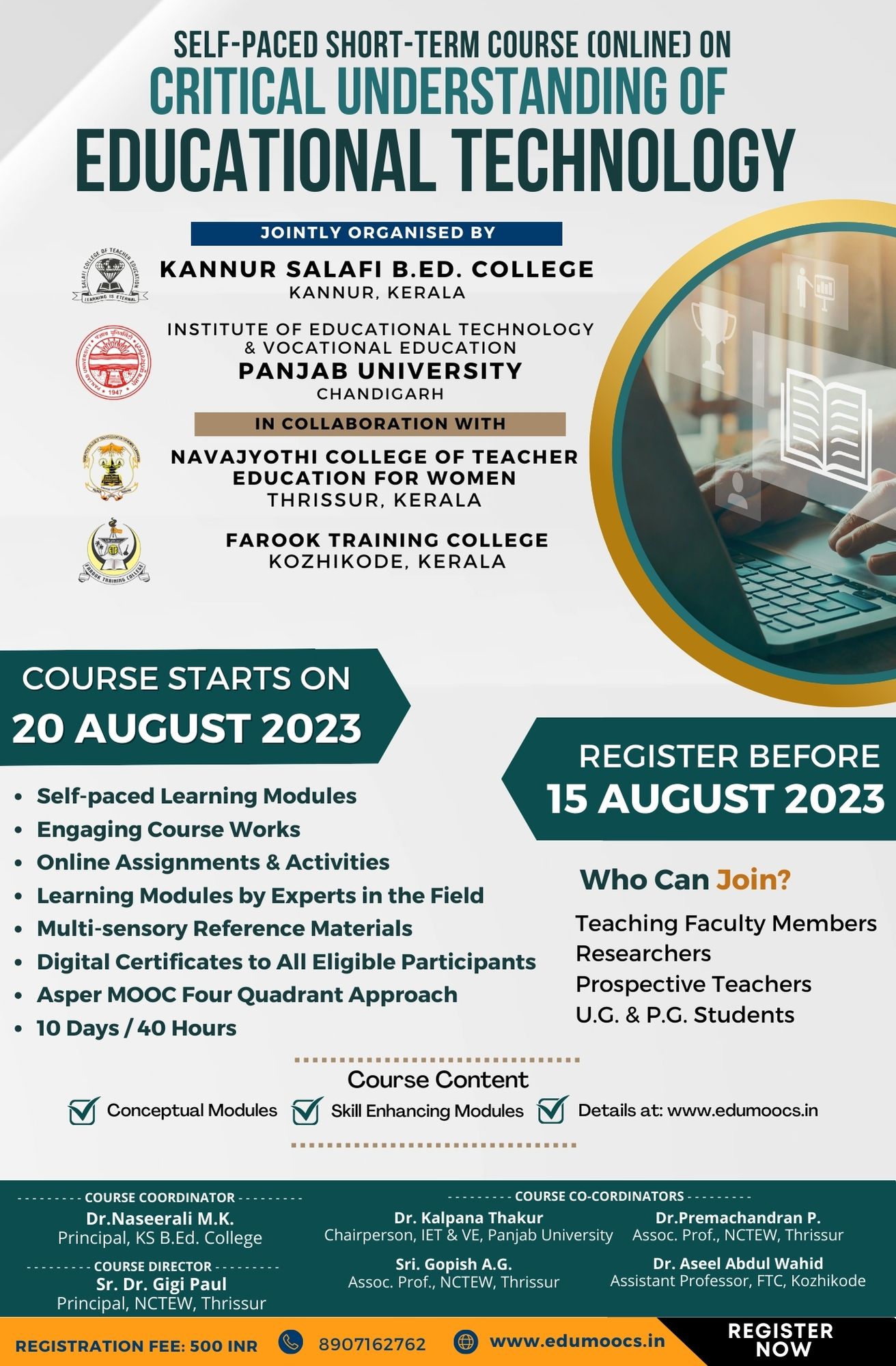 Final Report of the MOOC on Critical Understanding of Educational Technology - KANNUR SALAFI B ...