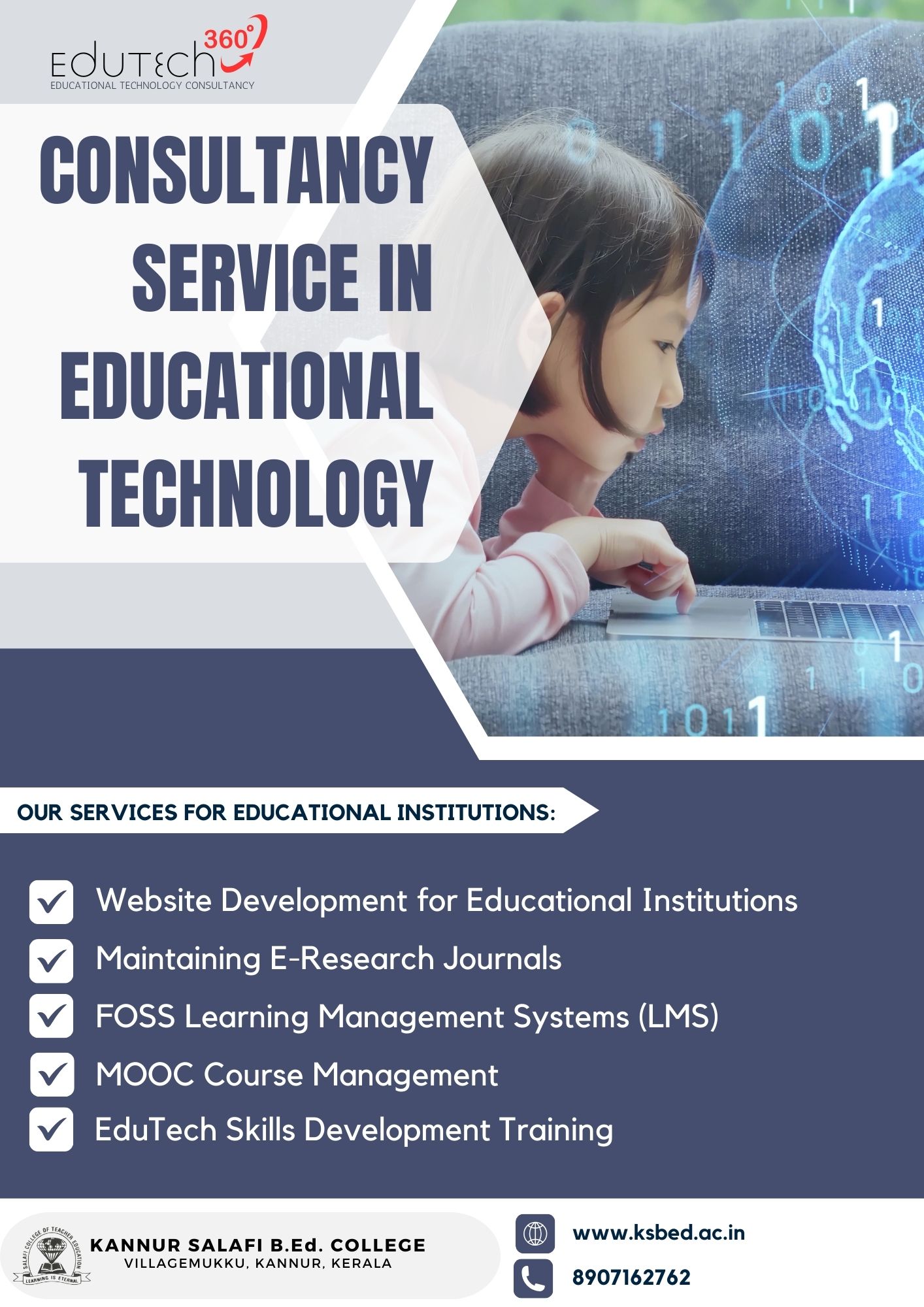 EduTech360° Educational Consultancy Services - KANNUR SALAFI B.Ed. COLLEGE