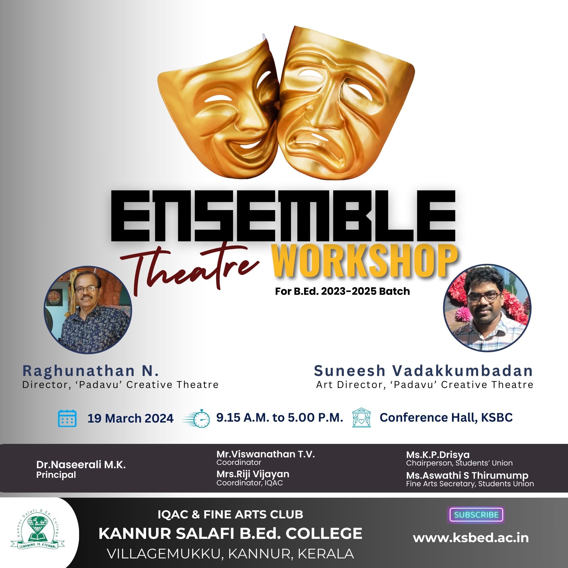 Ensemble: Theatre Workshop for B.Ed. 2023-2025 Batch - KANNUR SALAFI B.Ed. COLLEGE